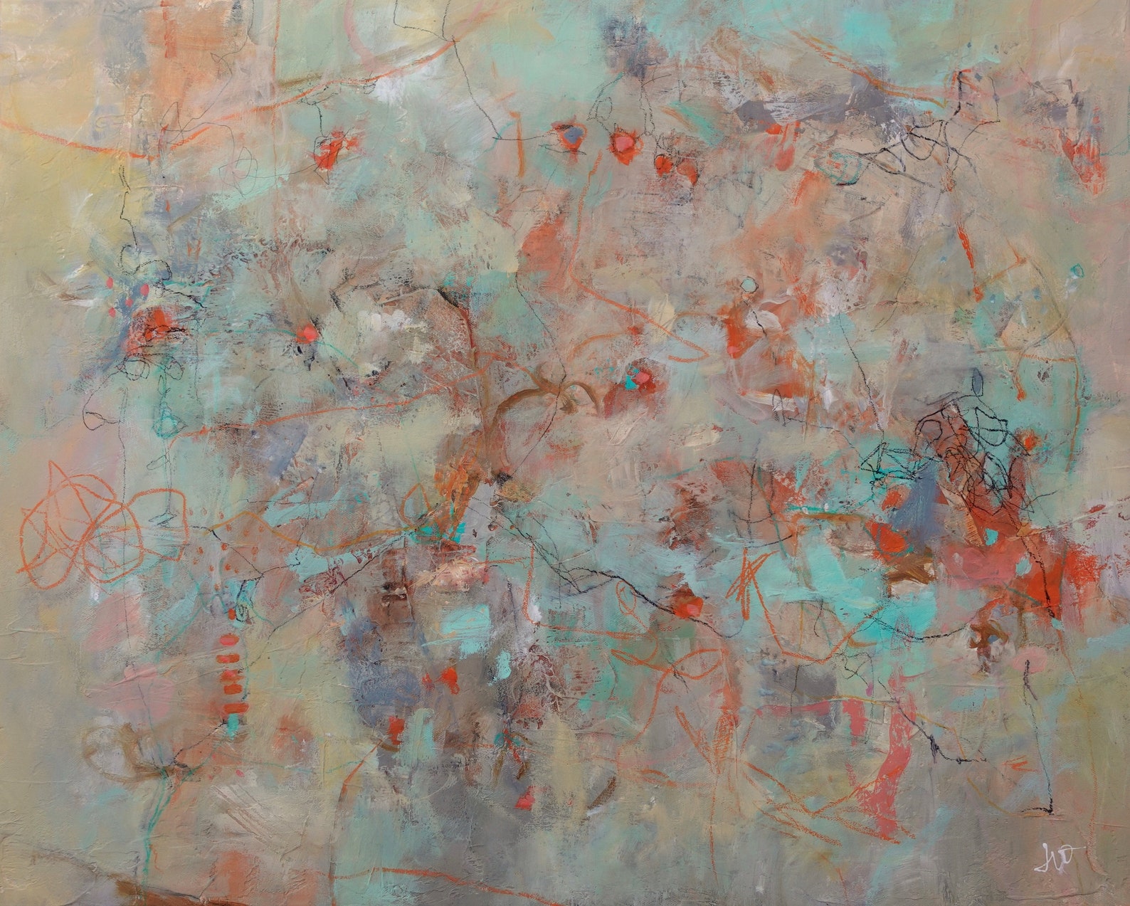 Soft and Subtle Abstract Painting on Canvas 24 X 30 by Artist - Etsy