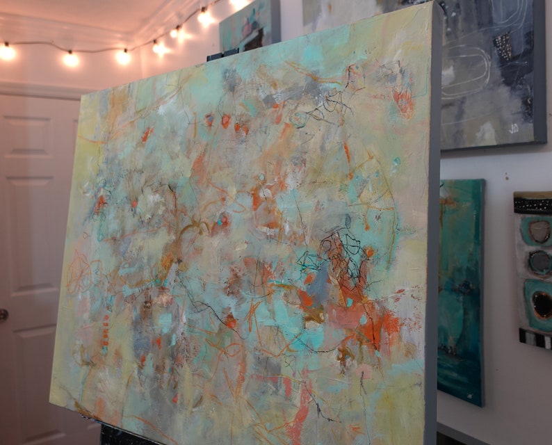 Soft and Subtle Abstract Painting on Canvas 24 X 30 by Artist - Etsy