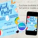 Pool Party Invitation | Floaties Invitation | Birthday Invitation | Kid ...