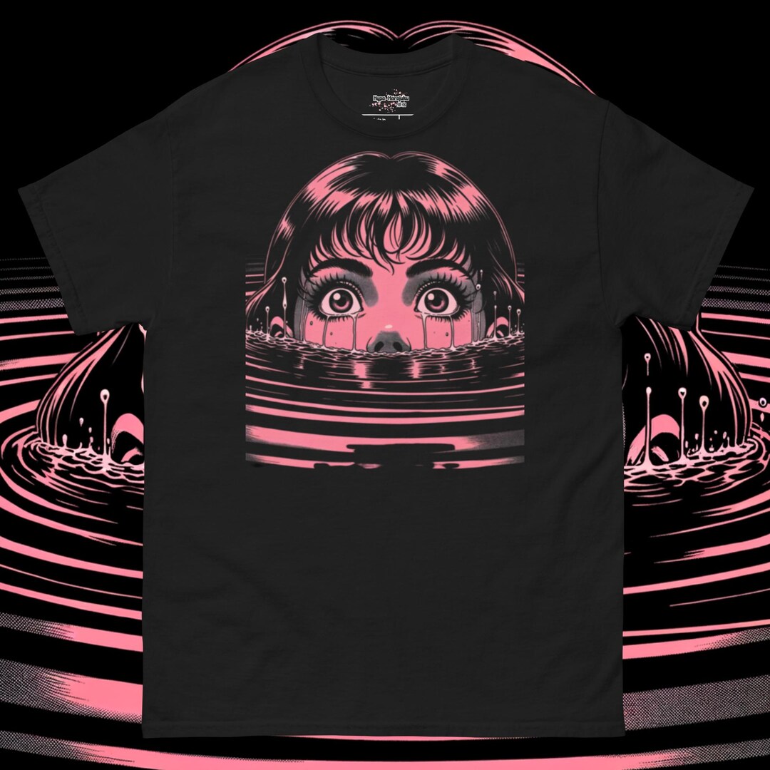 Retro Horror Manga Tee Japanese Streetwear Graphic Shirt Anime-inspired ...
