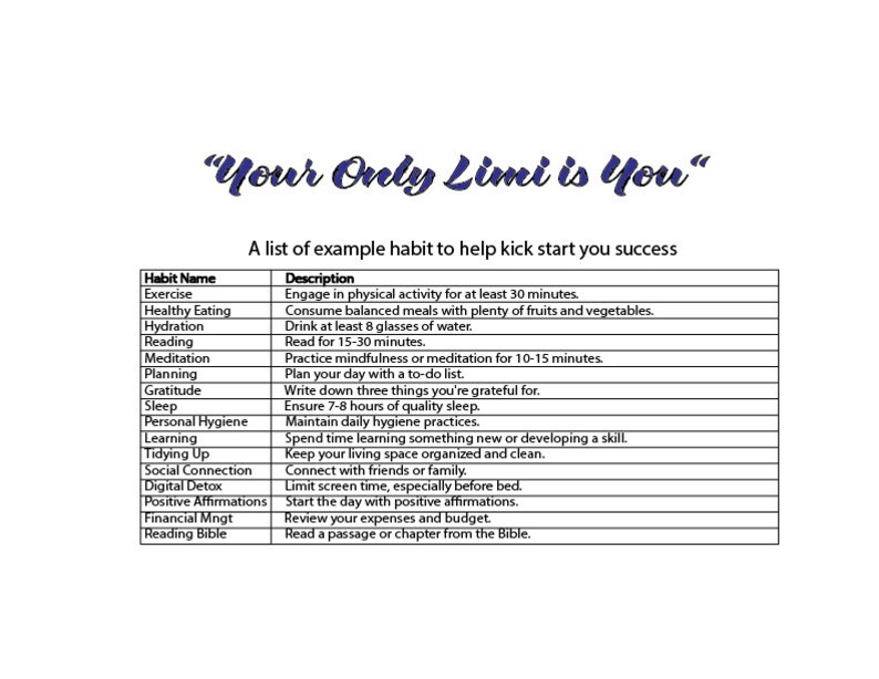 Printable Monthly Habit Tracker | Digital Download | Fillable PDF ...