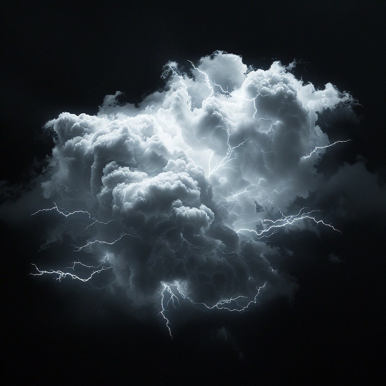 Lightning Overlay Pack - Etsy