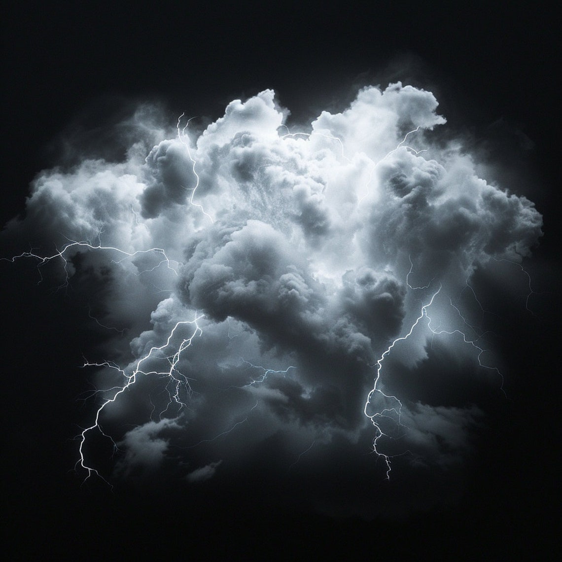 Lightning Overlay Pack - Etsy