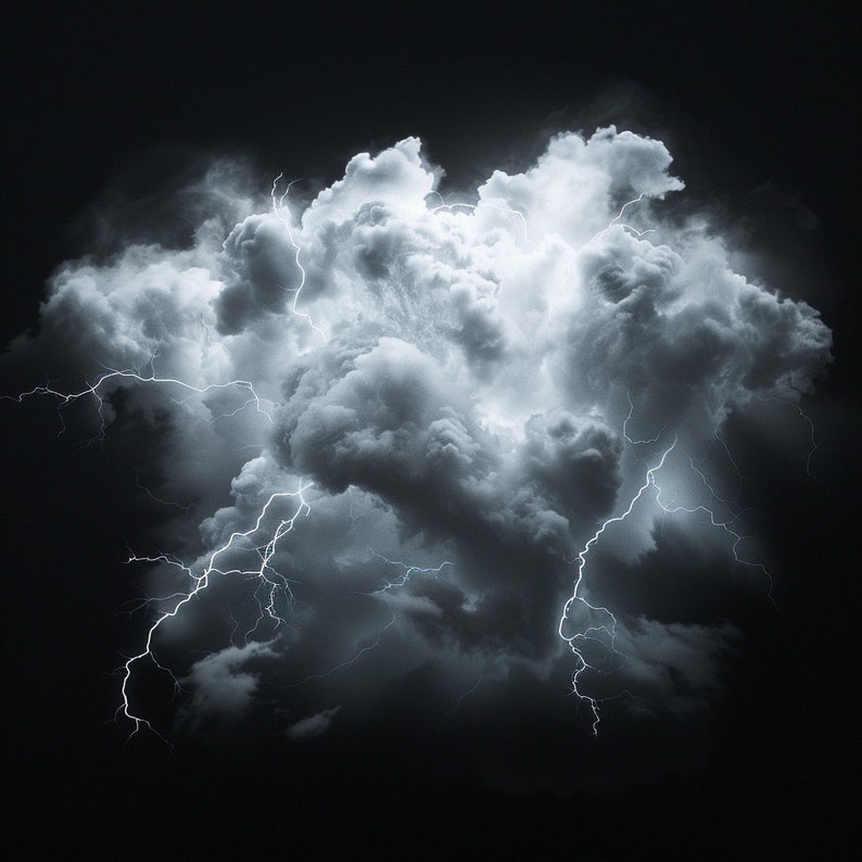 Lightning Overlay Pack - Etsy