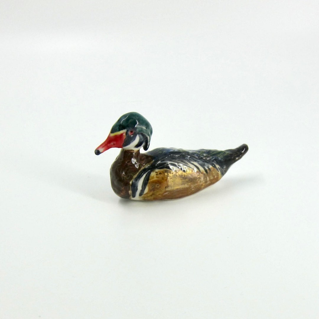 Wood Duck Sculpture Handmade Pottery Hand-sculpted - Etsy