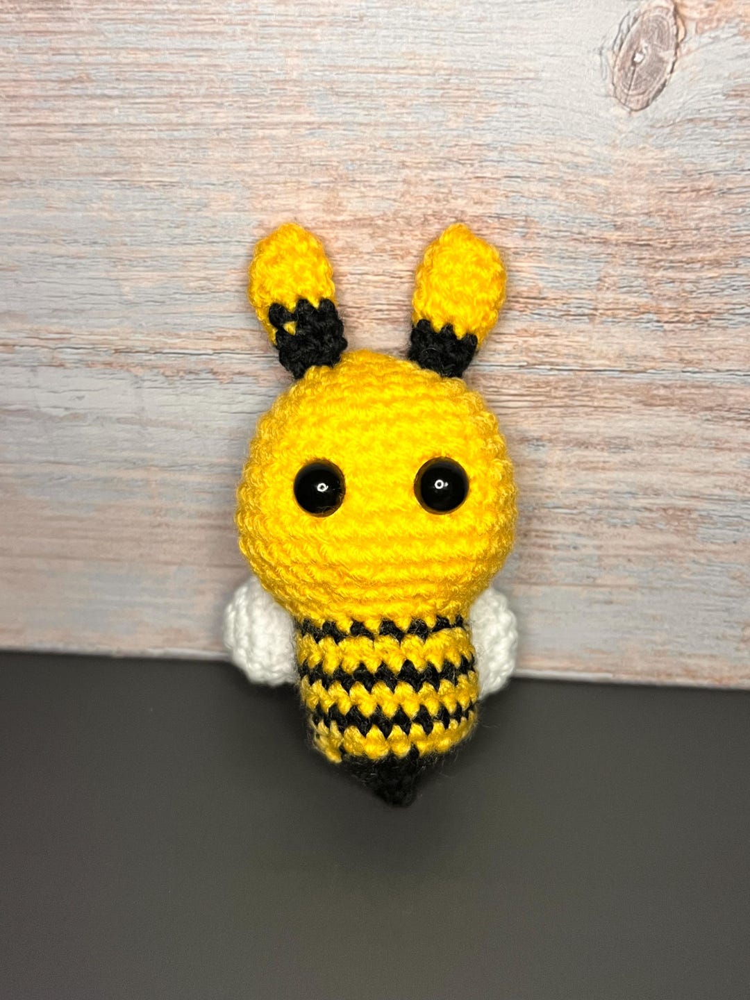 Small Crochet Bee Plushie | Pocket Bee | Mini Amigurumi | Handmade Gift ...
