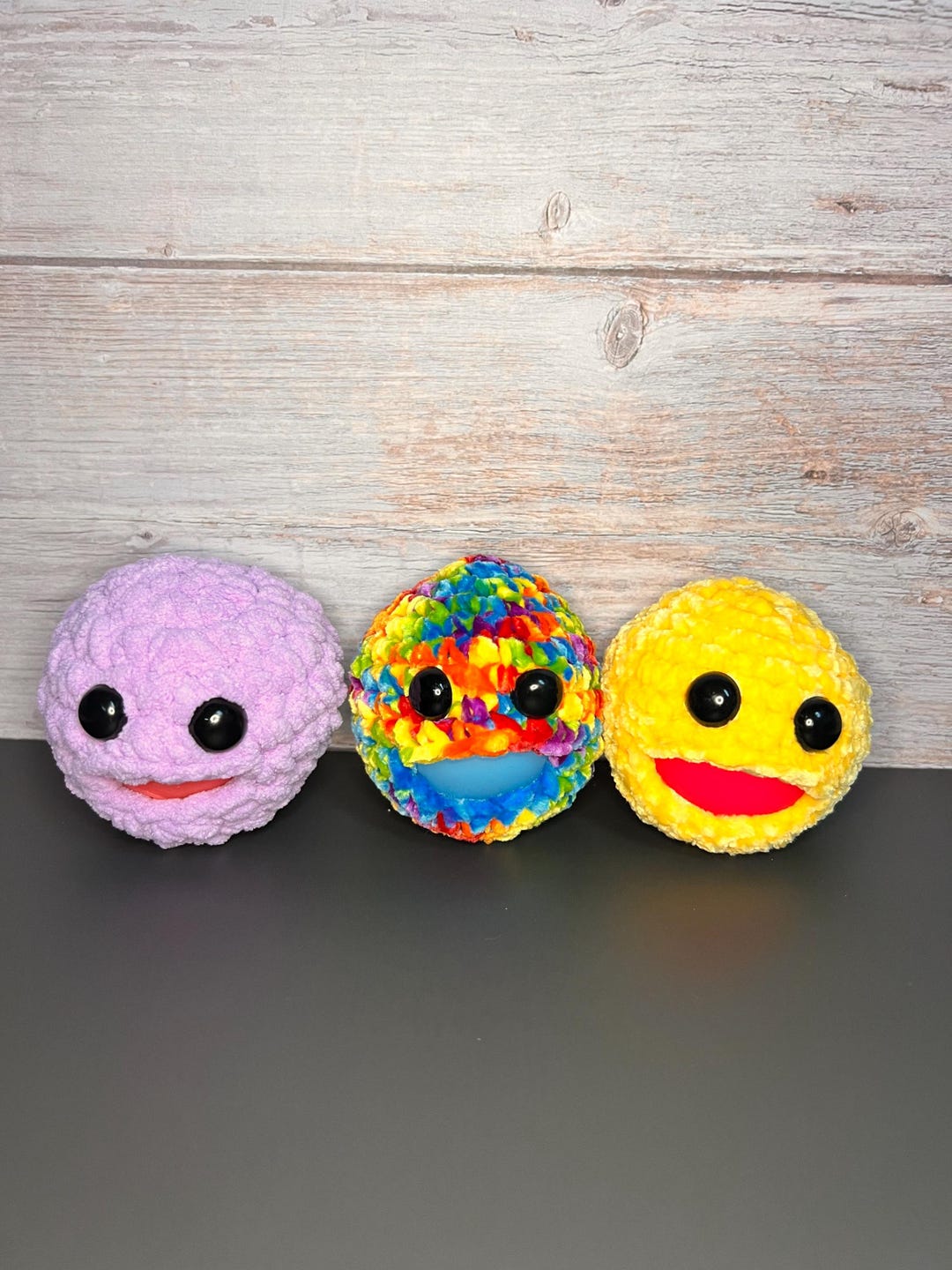 Crocheted Stress Ball Smiley Face - Etsy