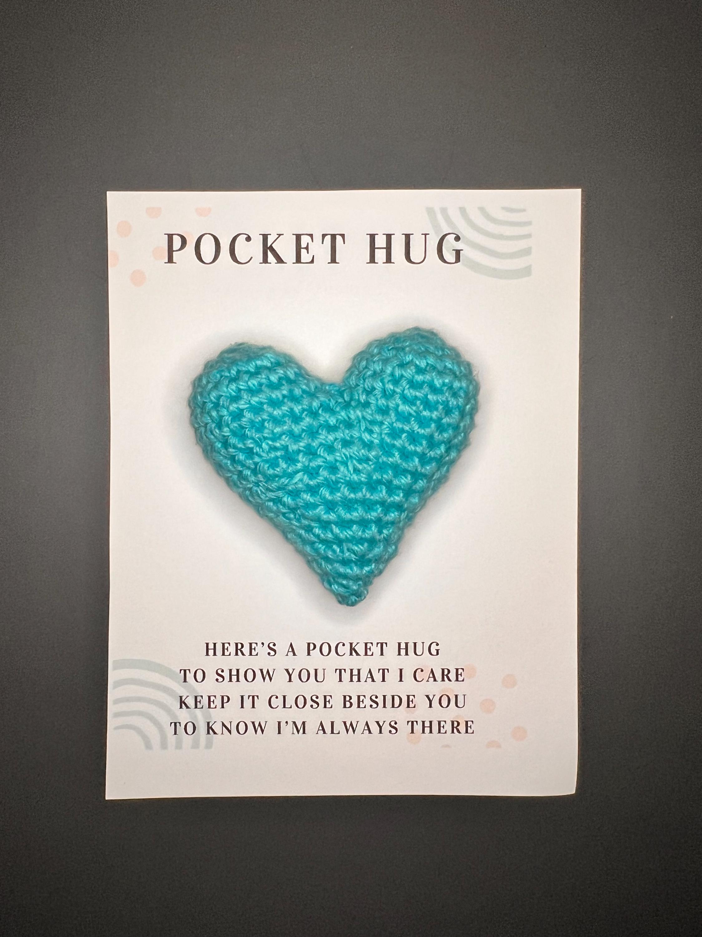 Pocket Hug Crochet Heart - Etsy