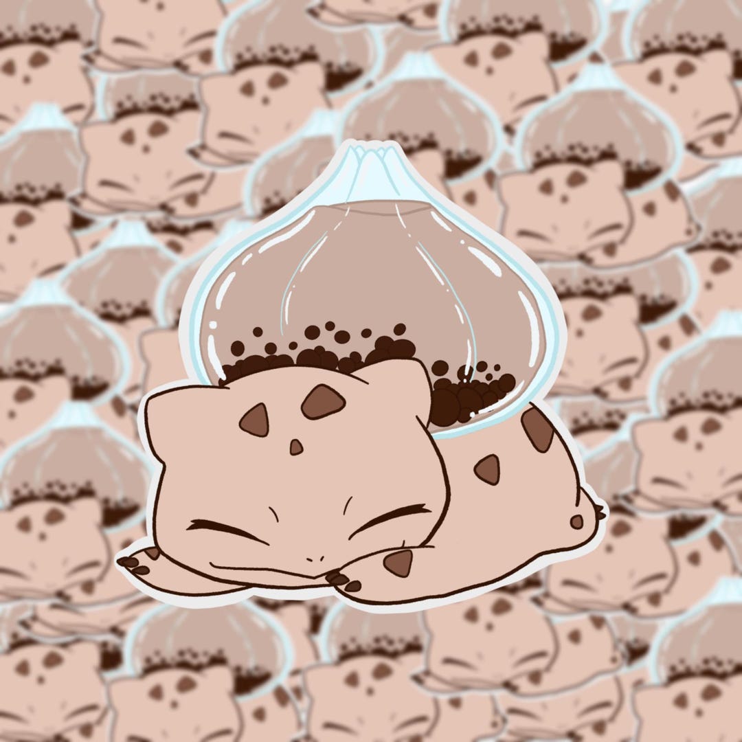 Bobasaur Sticker Pokémon Inspired Decal - Etsy