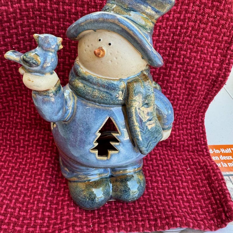 Snowman Tea Light - Etsy