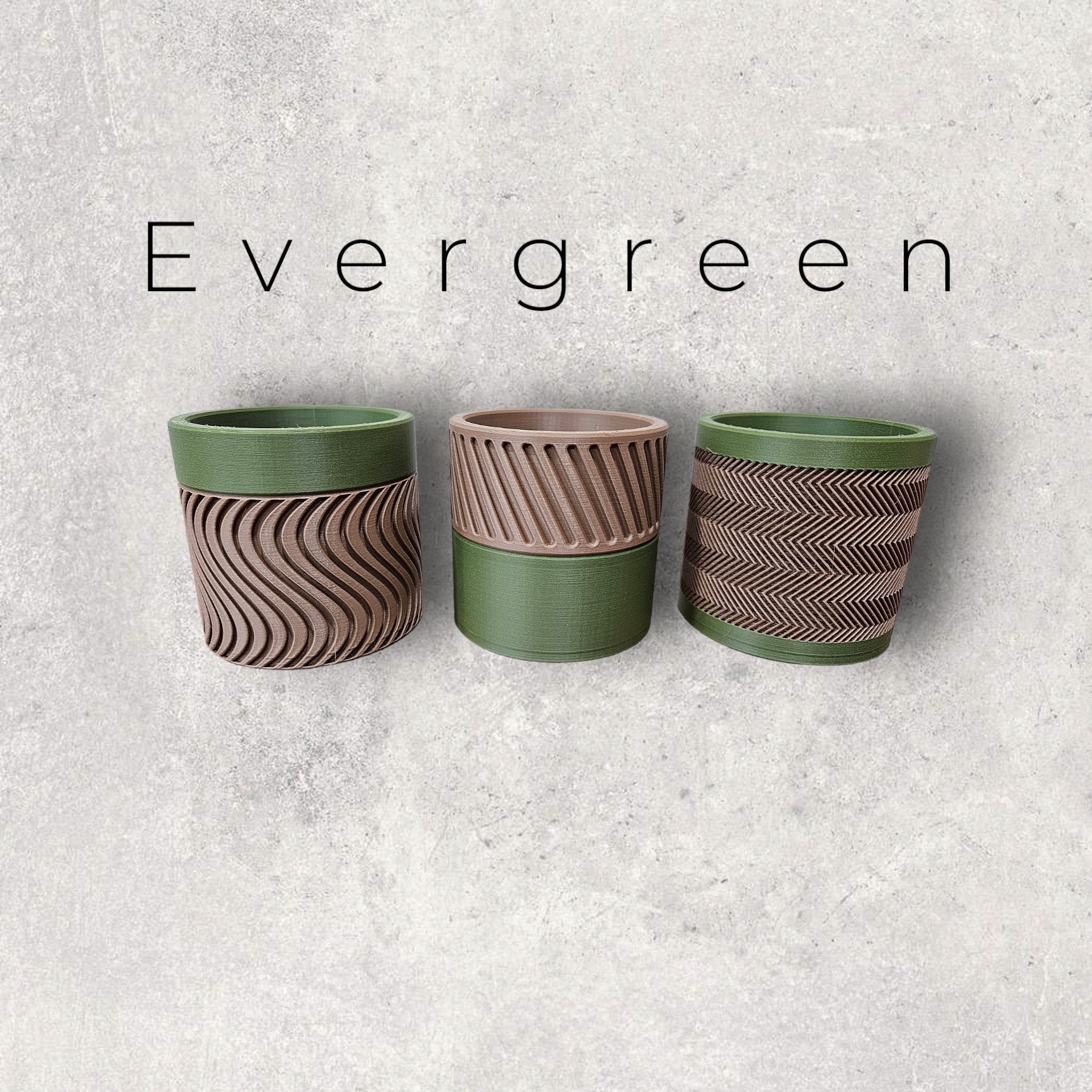 Modern 3-planter Set 3d Printed Planter Cactus Succulent Monstera ...