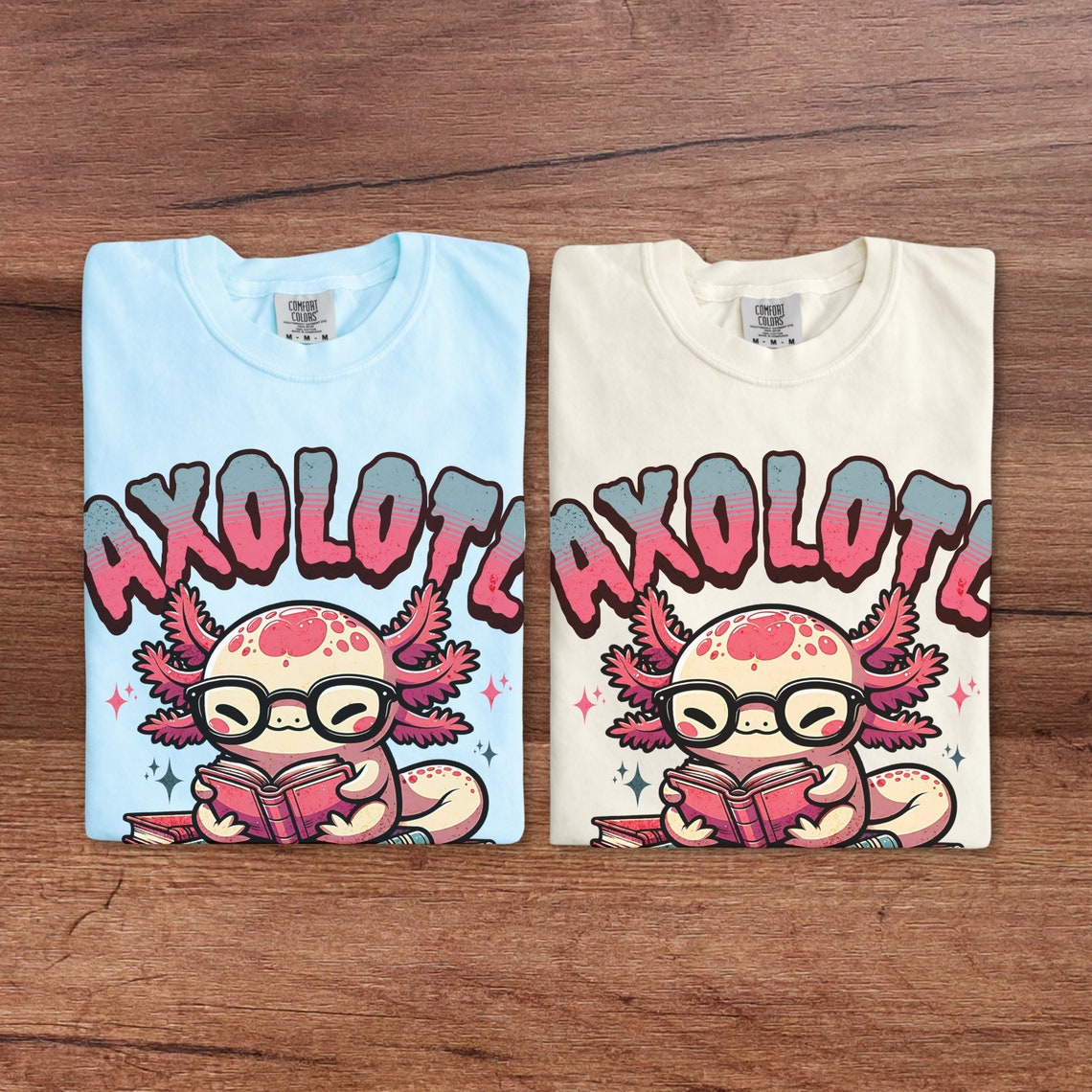 Funny Axolotl Shirt for Kid Child Axolotl Graphic Tee Oversized Axolotl ...