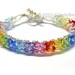 Rainbow Bracelet Crystal Bracelet Swarovski Bracelet Glass - Etsy