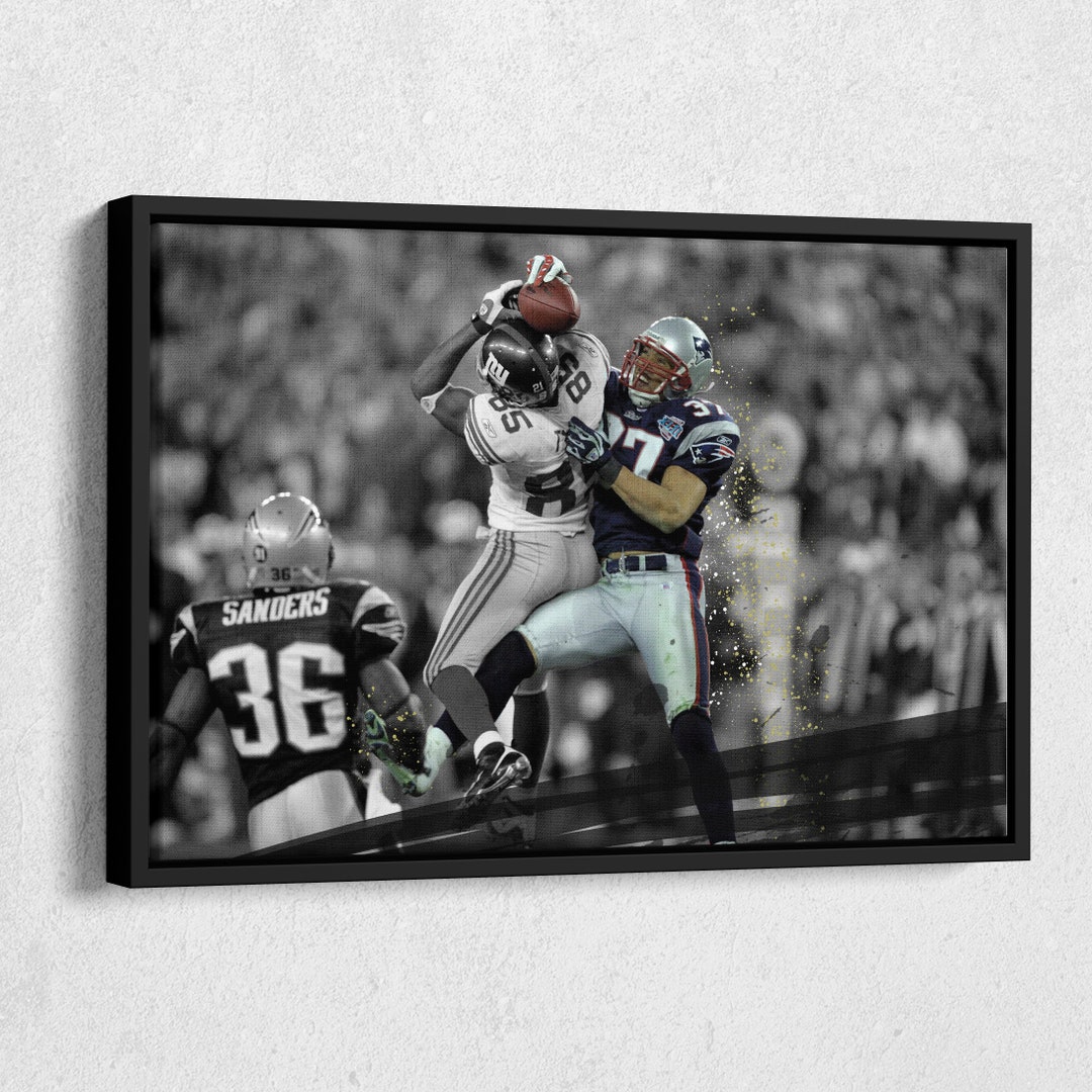 David Tyree Helmet Catch Canvas Wall Art Home Decor Framed Poster Print ...
