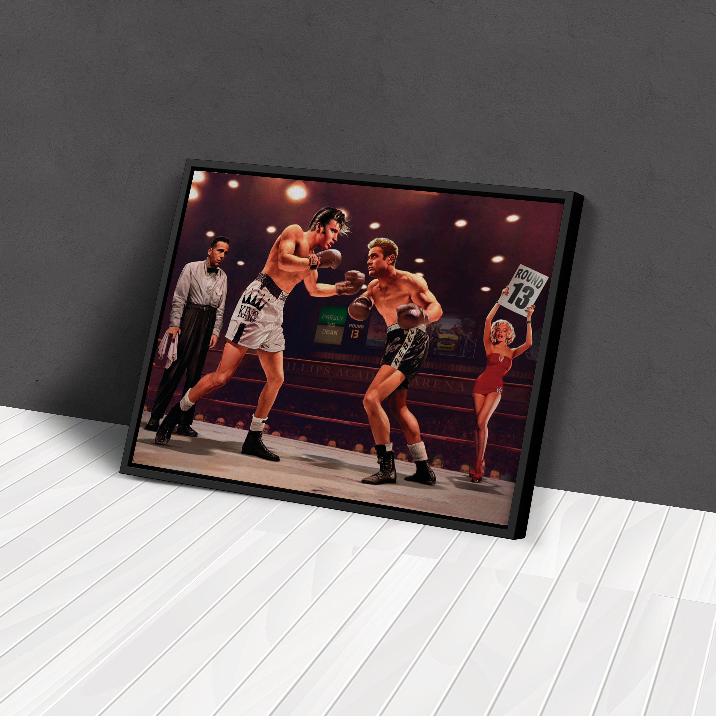 Marilyn Monroe Elvis Presley James Dean Boxing Canvas Wall Art Home Decor Framed Poster Print - Etsy