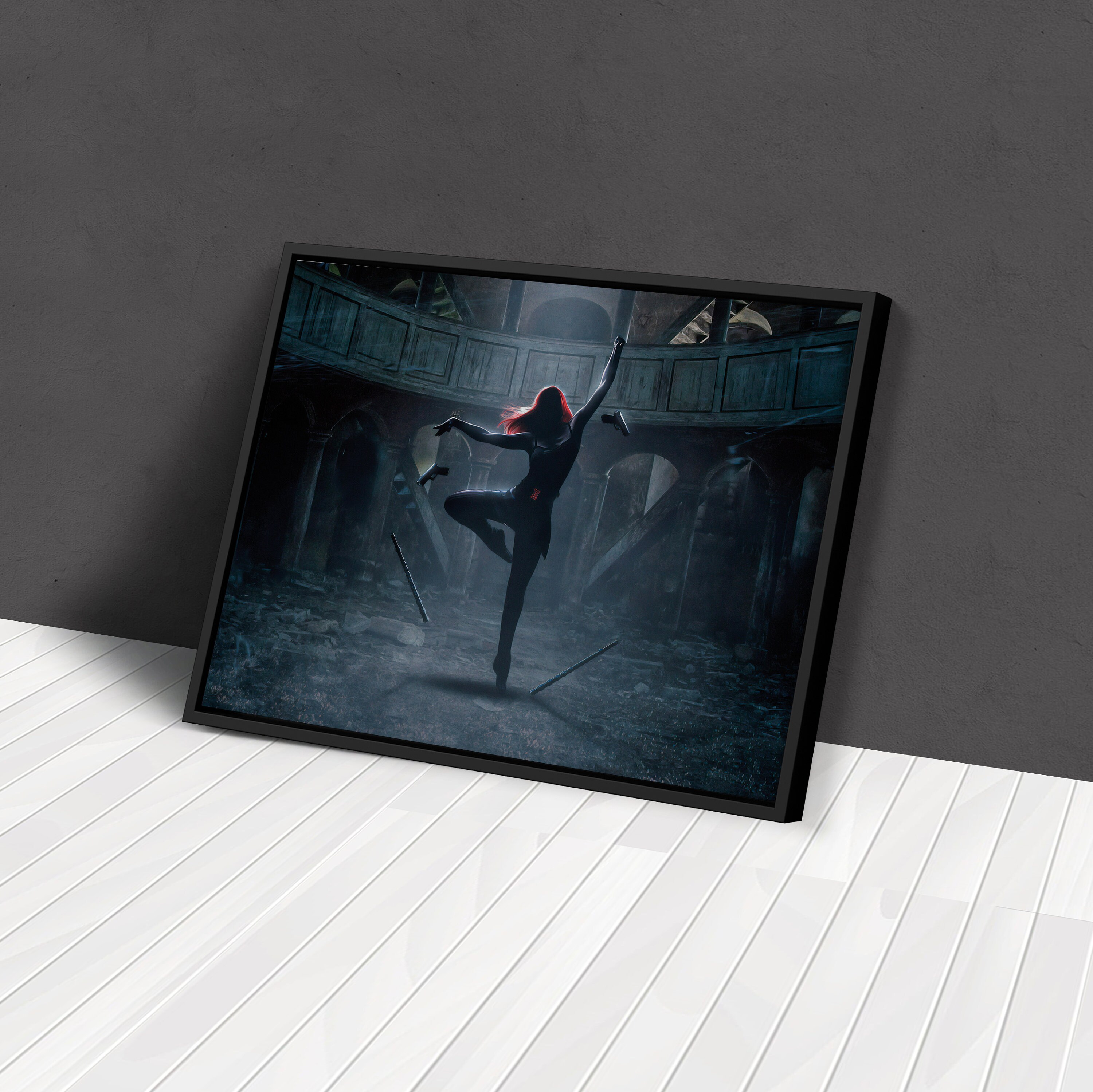 Black Widow Poster Marvel Canvas Wall Art Home Decor Framed Poster ...