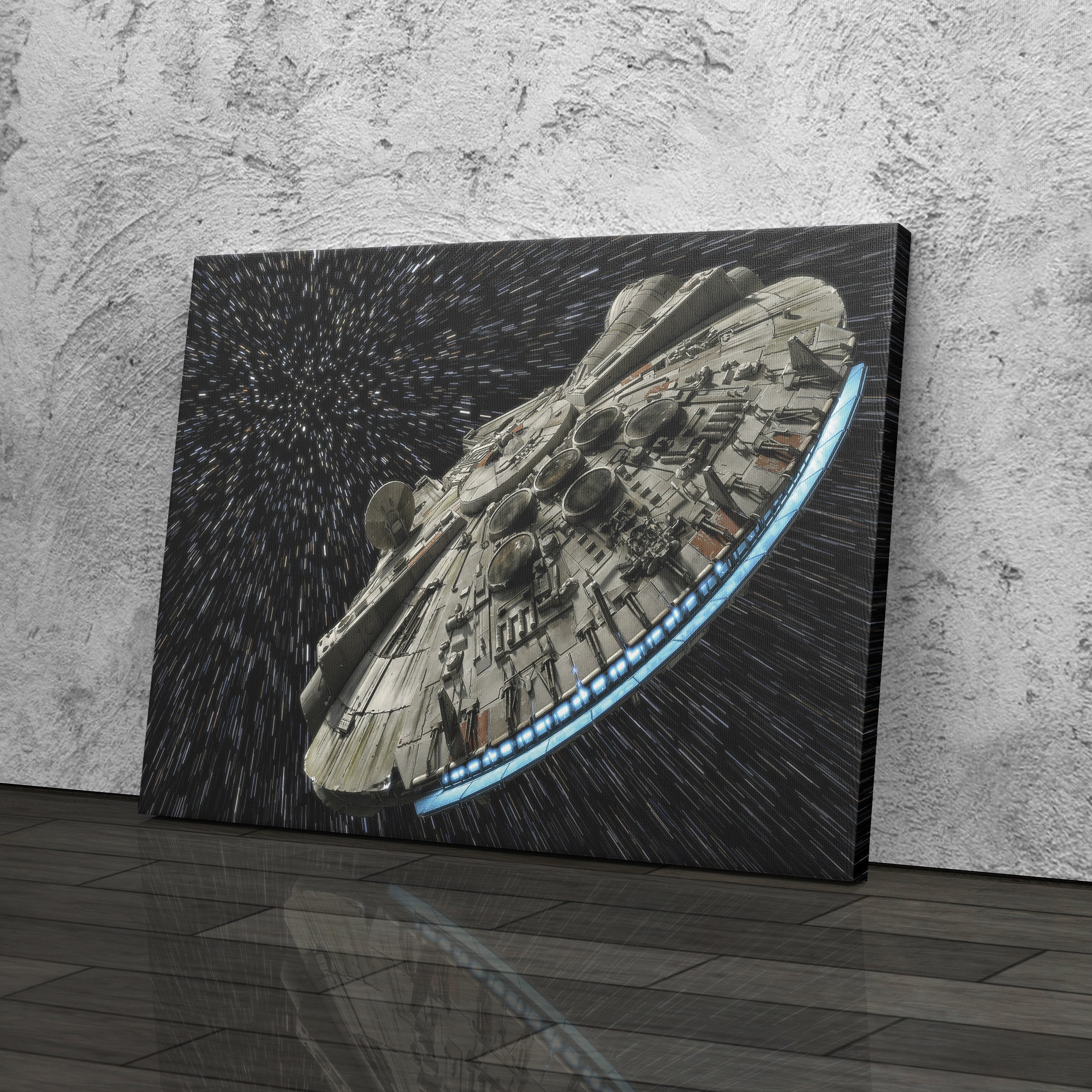 Millennium Falcon Poster Star Wars Canvas Wall Art Home Decor Framed ...