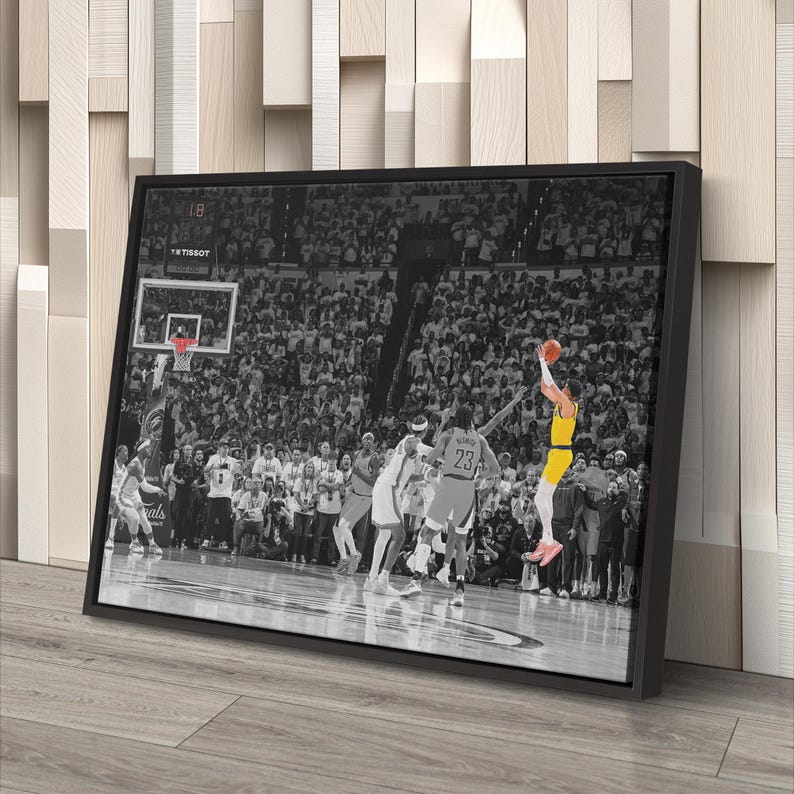 Tyrese Haliburton Buzzer-beater Vs. Thunder - Pacers Canvas Wall Art ...