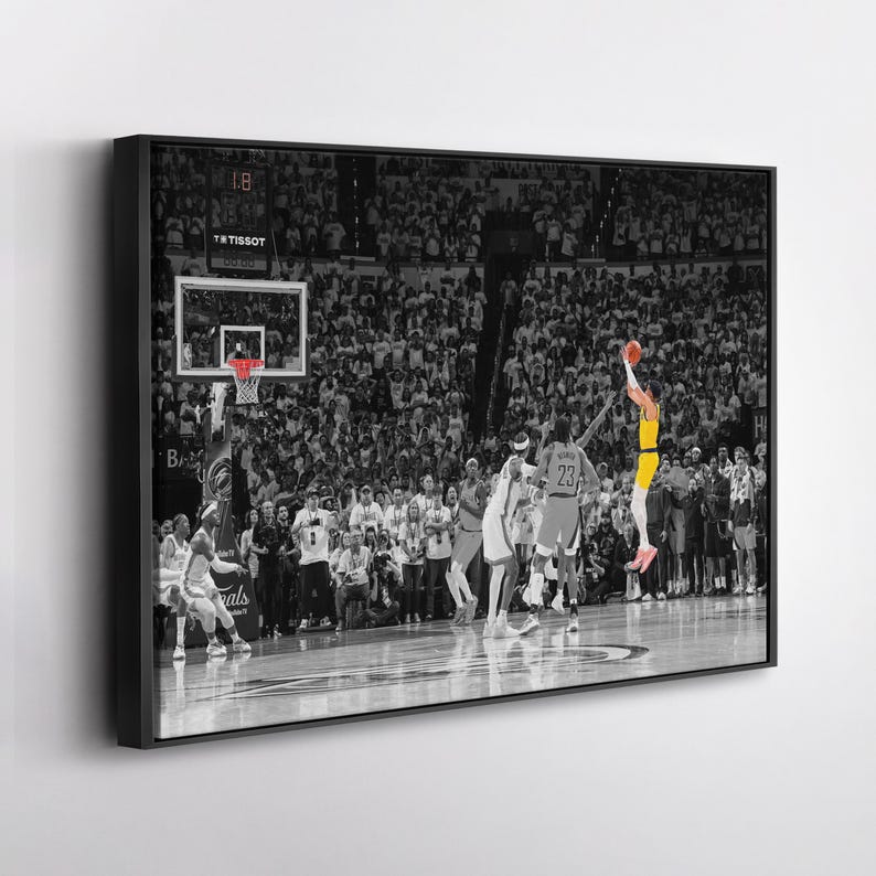 Tyrese Haliburton Buzzer-beater Vs. Thunder - Pacers Canvas Wall Art ...