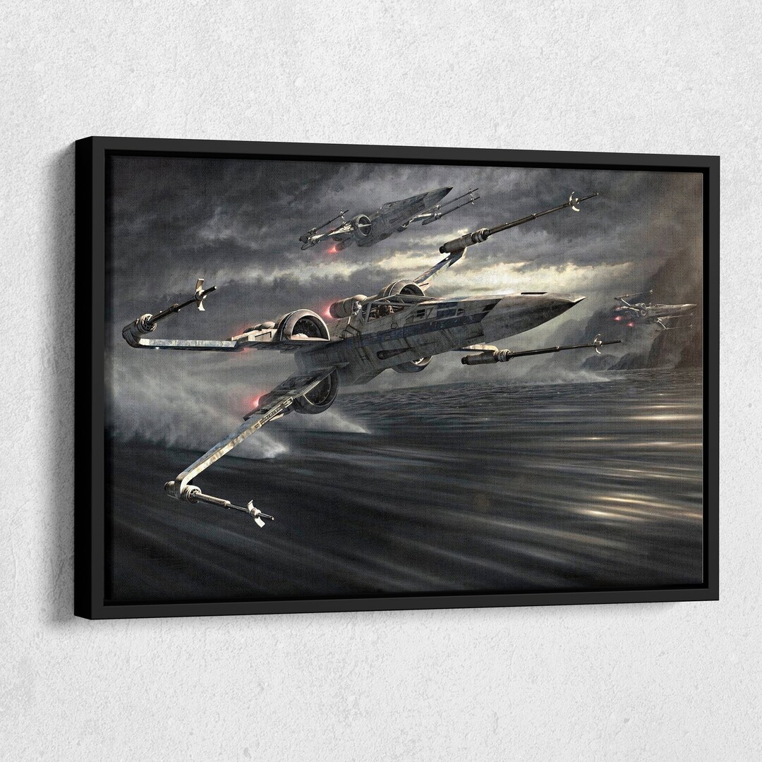 Star Wars Episode the Force Awakens X-wing Canvas Wall Art Home Decor ...