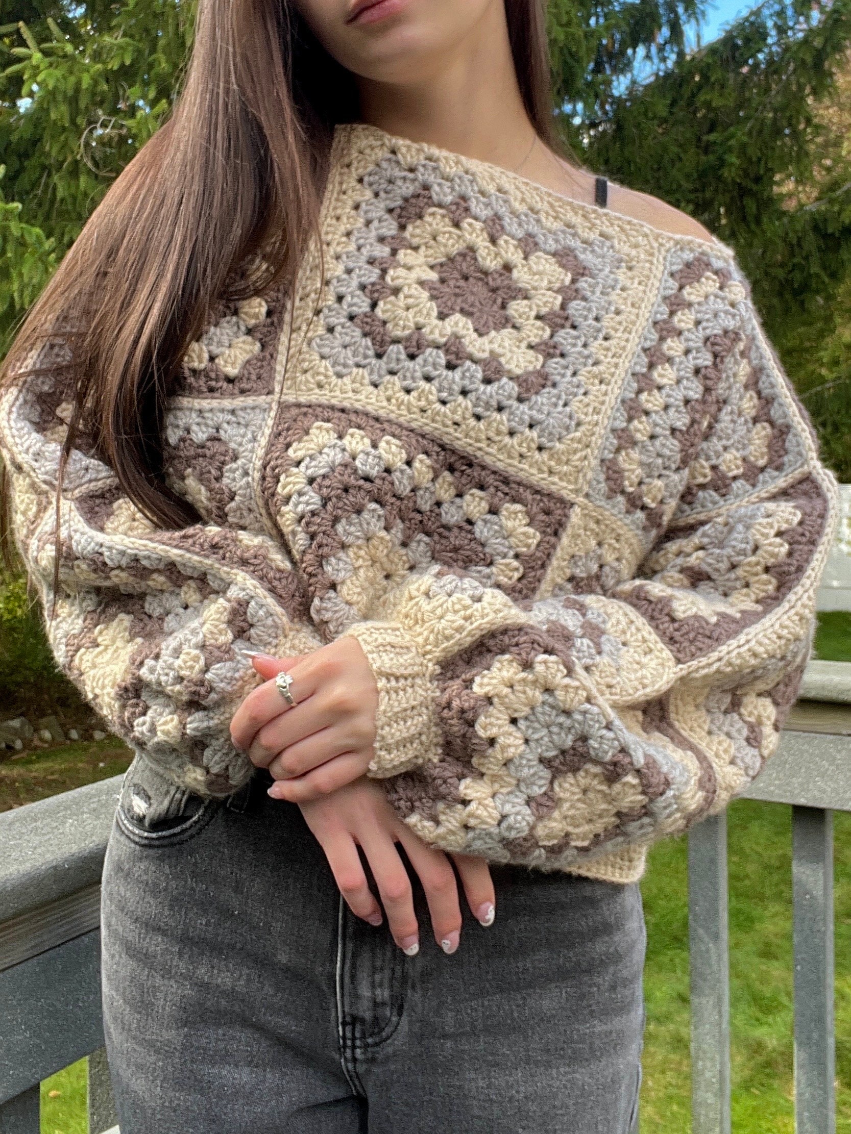 Granny Square Sweater - Etsy