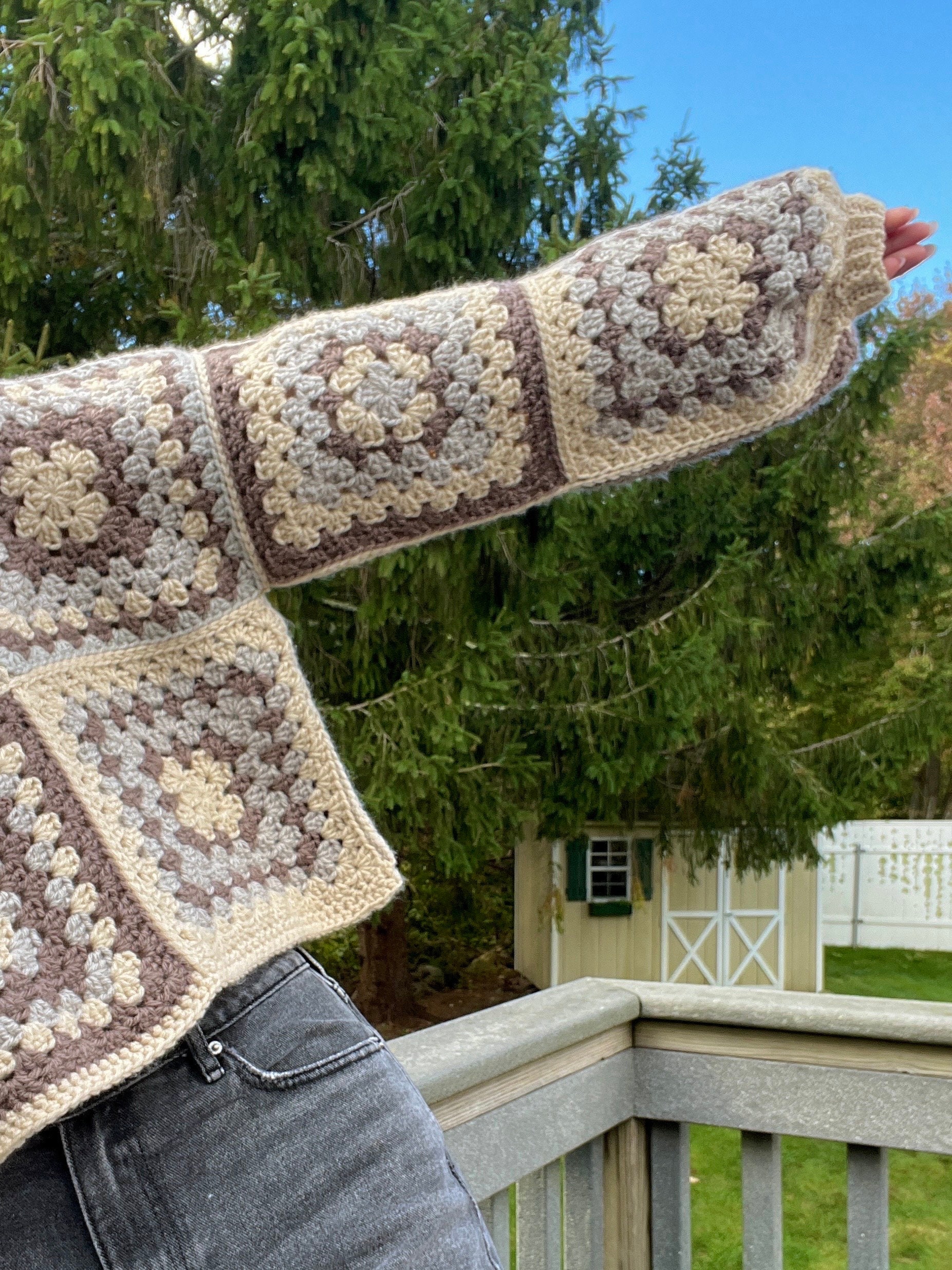 Granny Square Sweater - Etsy