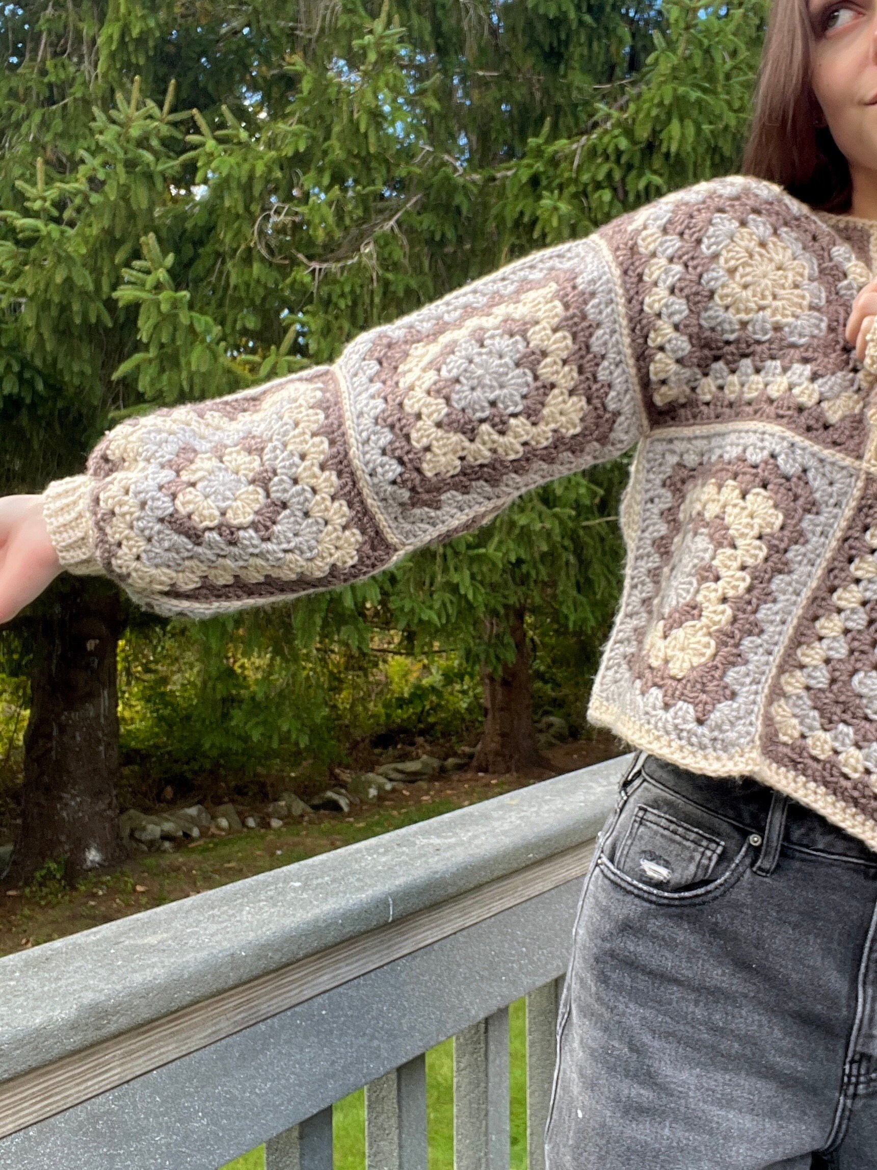 Granny Square Sweater - Etsy