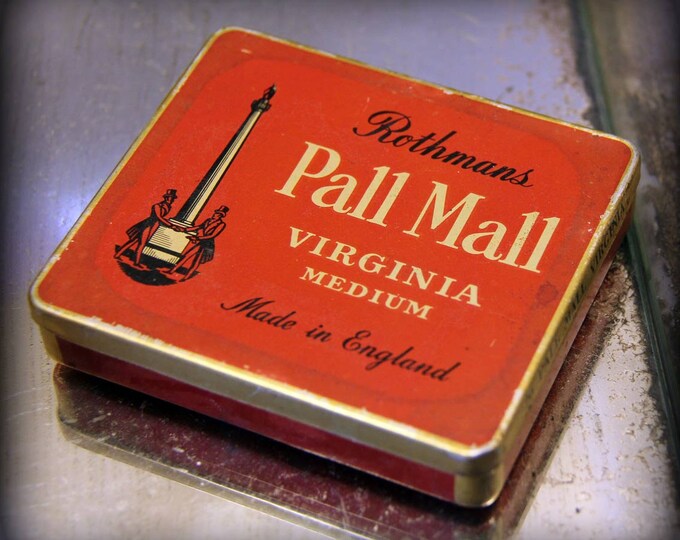 Antique Rothmans Pall Mall Cigarette Tobacco Case 1940s Made in England ...
