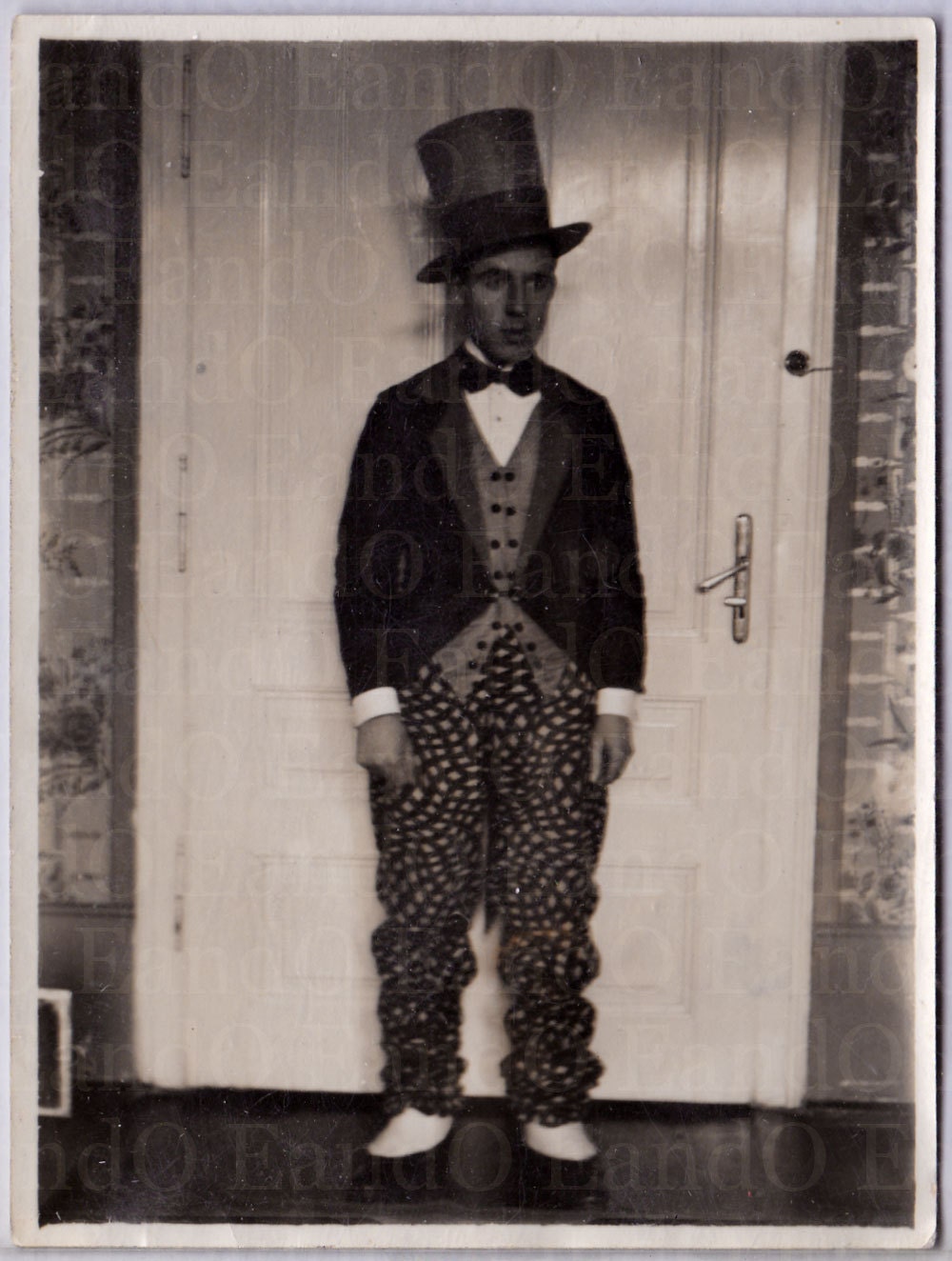 Antique Photo Rare Image of a Man in a Ring Master Costume Circus ...