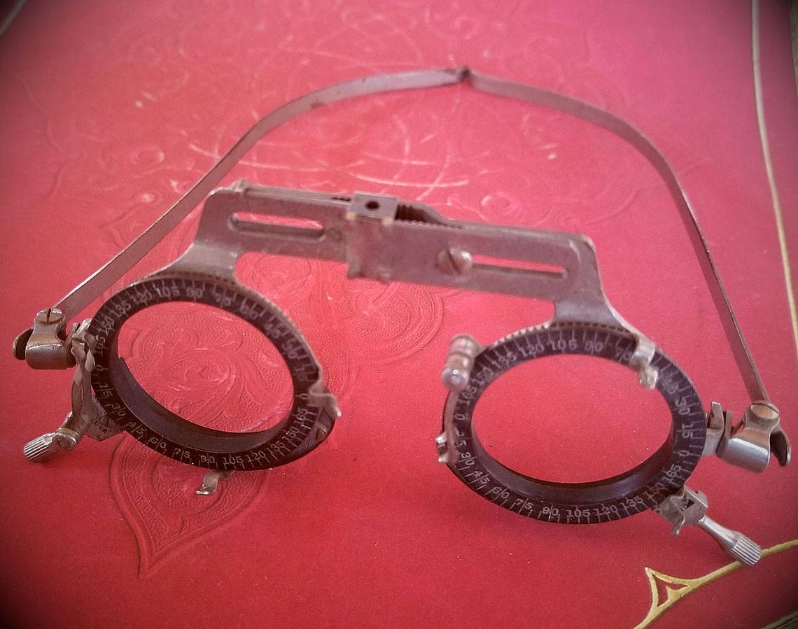 Antique Optometrist Glasses / Frames for Optometrist Lenses ...