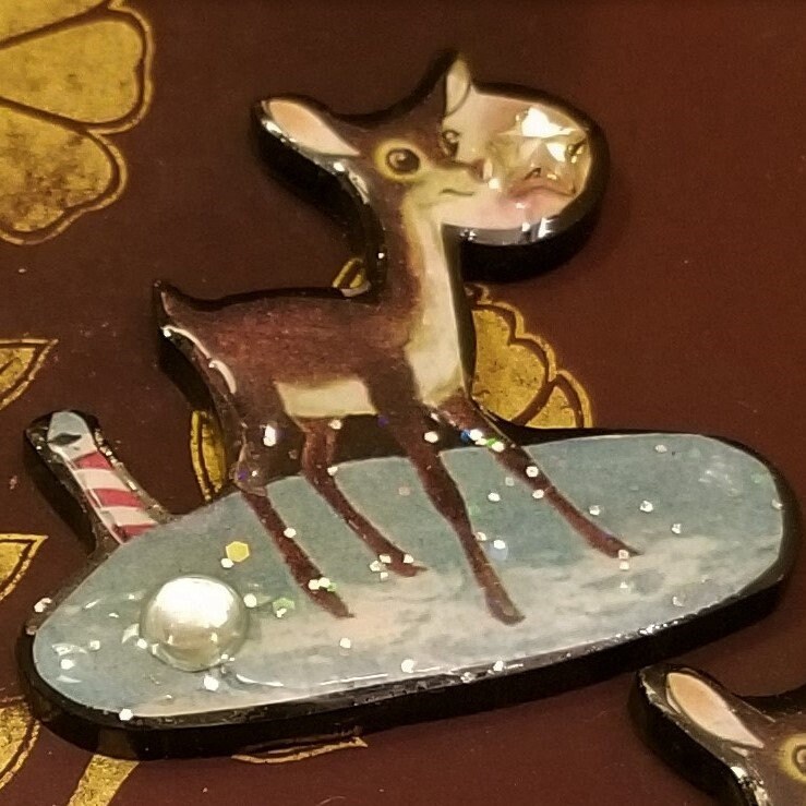 Vintage Rudolf the Red Nosed Reindeer Mid Century Christmas Paper and ...