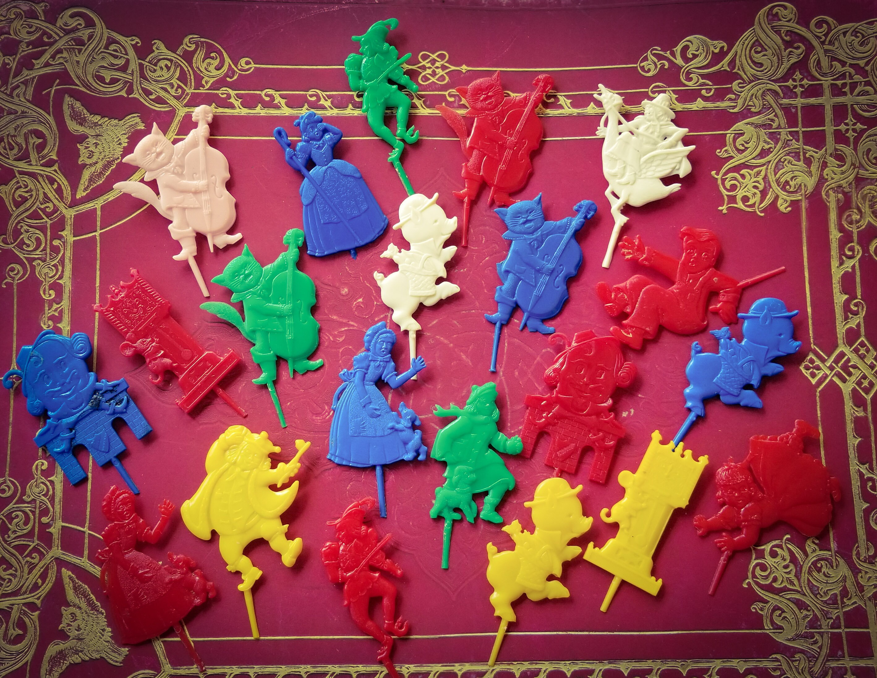 Vintage Cake Topper Cake Decoration Nursery Rhymes Mary Had a Little ...