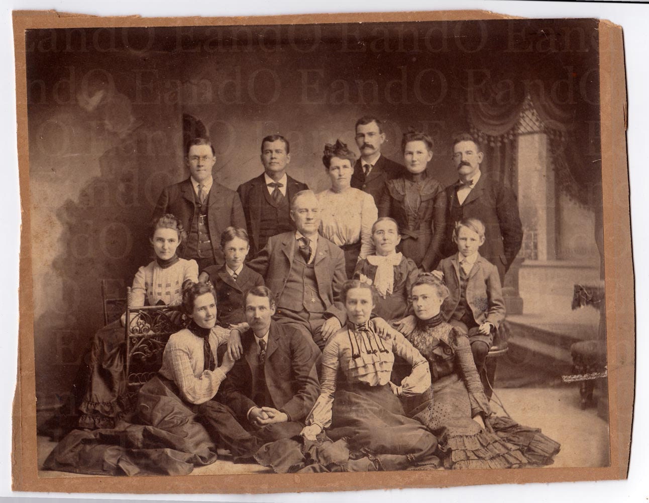 Antique Cabinet Card Family Portrait - Three Generations, Late 1800s ...