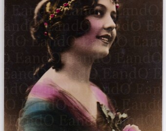 Hand Tinted Postcard - Etsy