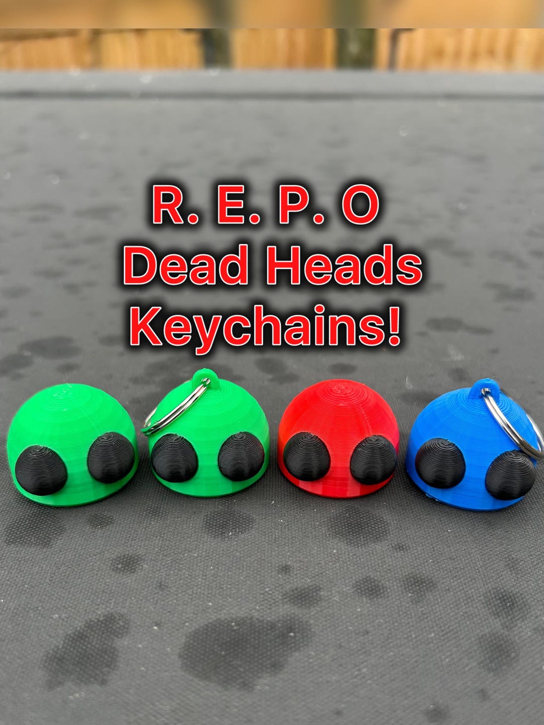 R. E. P. O Robots Dead Head Keychains! - Gaming Horror Characters ...