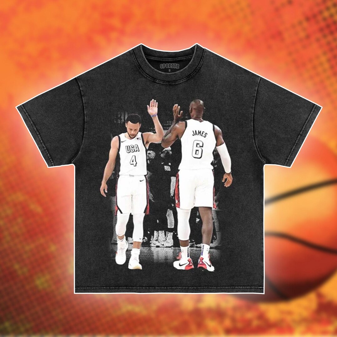 Lebron James Stephen Curry Shirt, Basketball Lover Tee, Nba Fan Sports ...