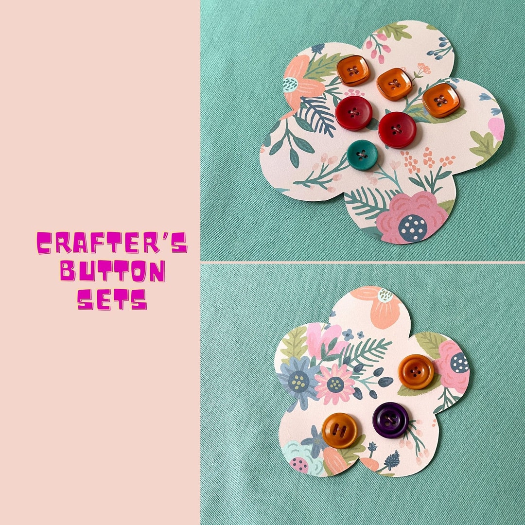 Crafter's Button Sets, Assortment of Buttons, Colored Corozo Button ...