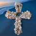 Broken Shell Cross Art Where the Broken Become Whole. Large 16x13 Wood ...