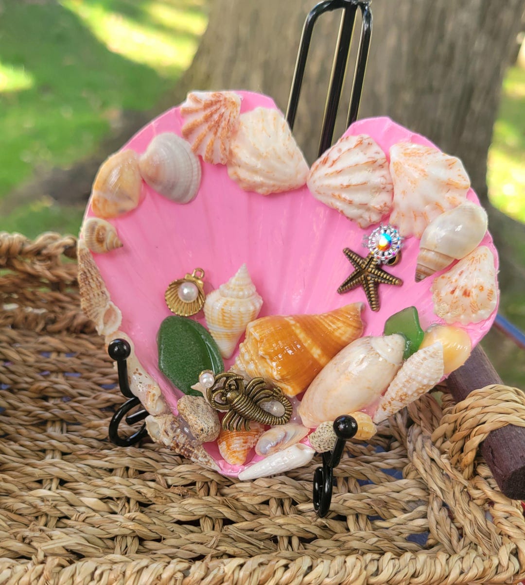 HEART Shaped Clam Shell. Unique Valentine Gift Sea Shells. Genuine Sea ...