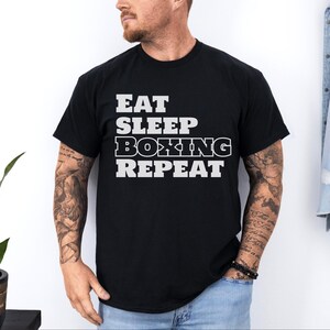 Eat Sleep Boxing Repeat Shirt, Boxing Gifts, Boxing Lover Gift, Mom ...