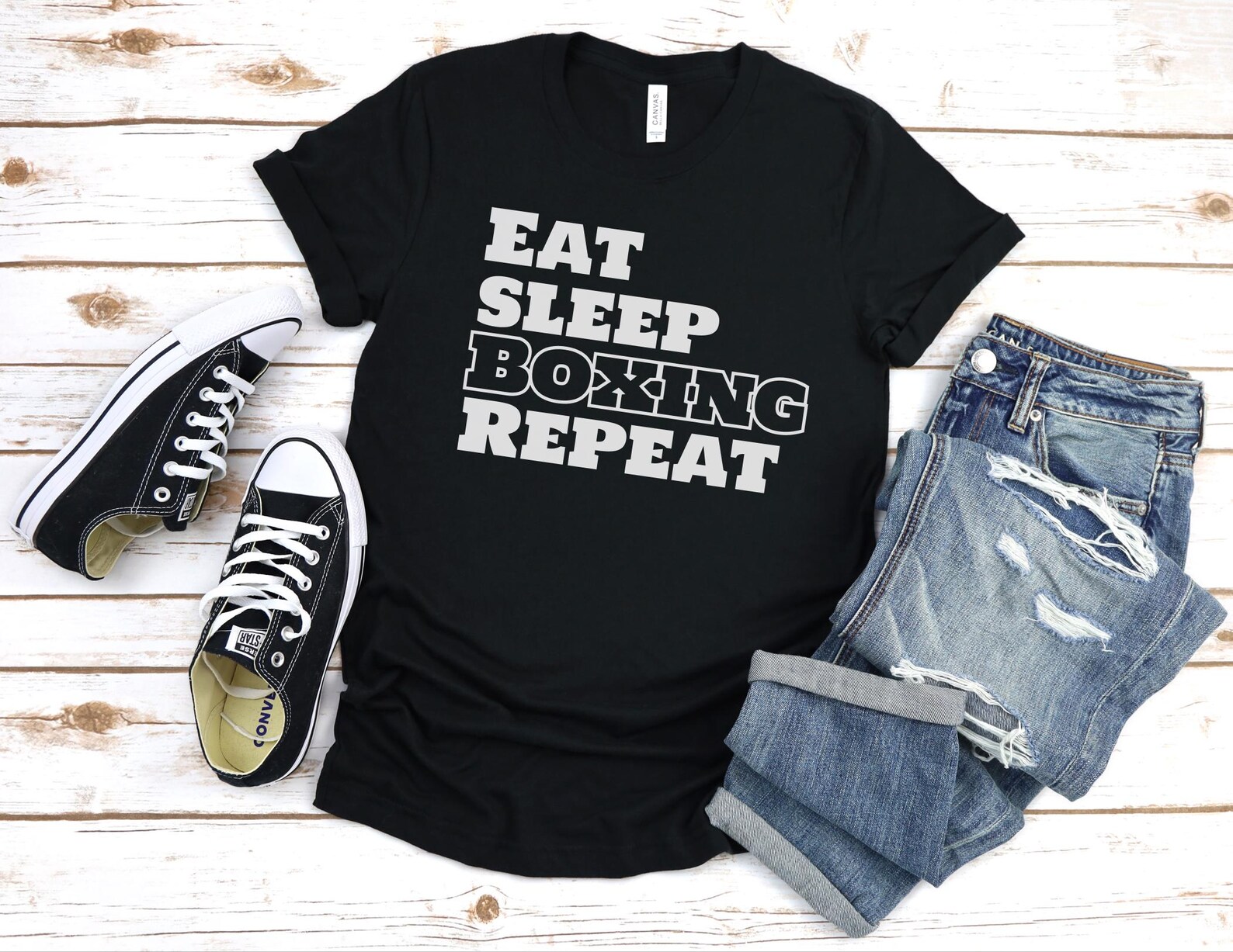 Eat Sleep Boxing Repeat Shirt, Boxing Gifts, Boxing Lover Gift, Mom ...