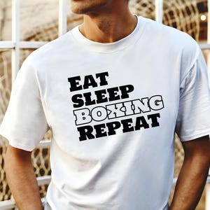 Eat Sleep Boxing Repeat Shirt, Boxing Gifts, Boxing Lover Gift, Mom ...