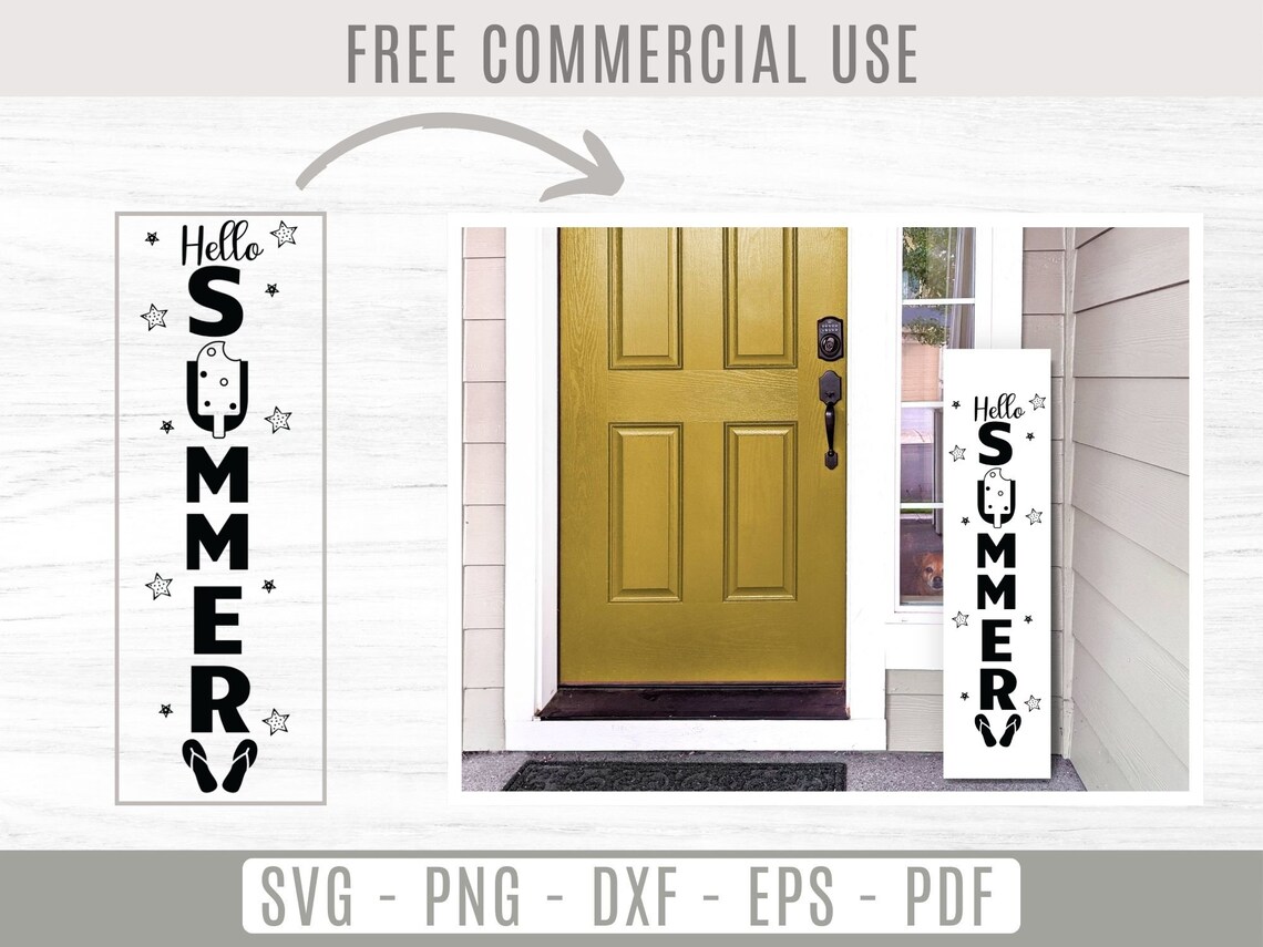 Porch Sign SVG, Summer Porch Sign, Vertical Porch Sign, Front Porch ...