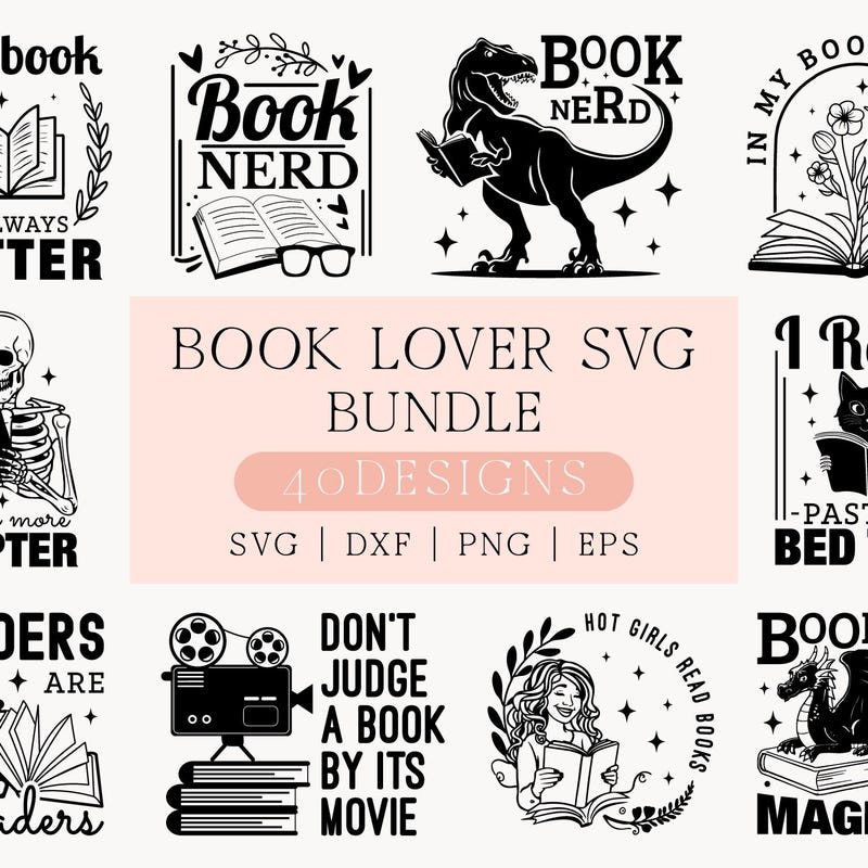 Reading Svg - Etsy