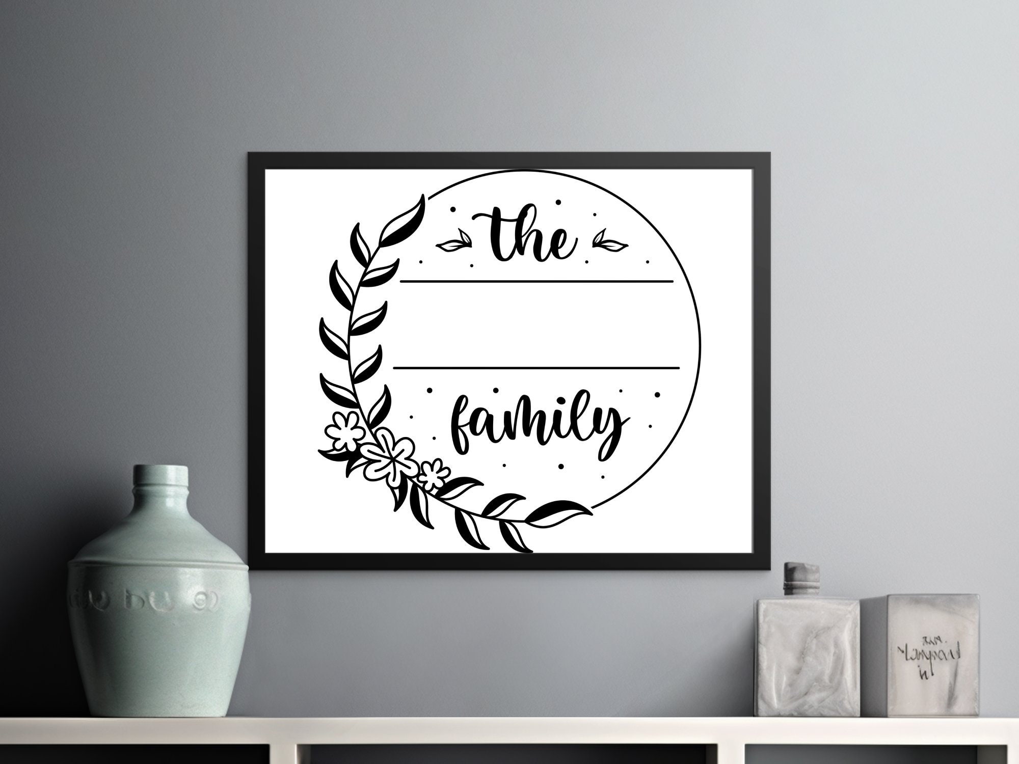 Family Sign SVG, Farmhouse Family Wall Sign, Family Svg, Home ...