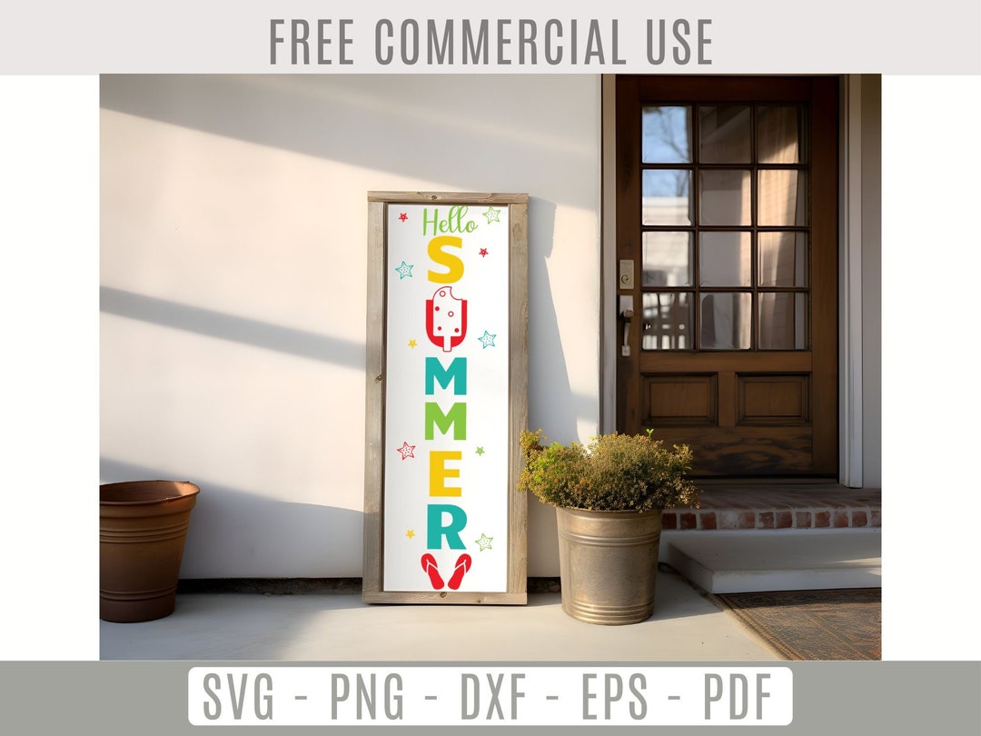 Porch Sign SVG, Summer Porch Sign, Vertical Porch Sign, Front Porch ...