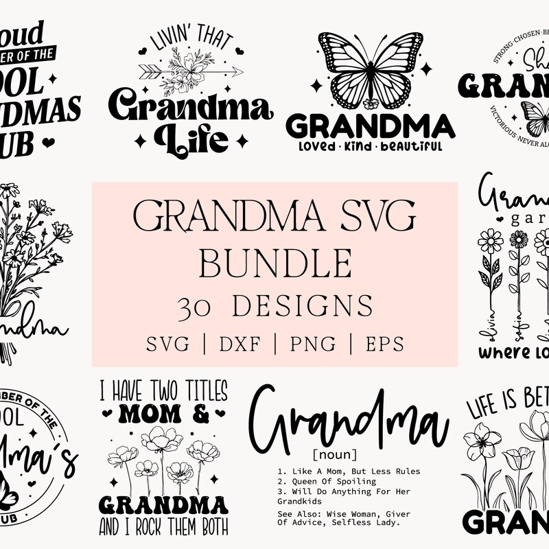 Grandma Svg - Etsy