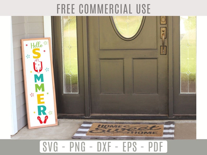 Porch Sign SVG, Summer Porch Sign, Vertical Porch Sign, Front Porch ...