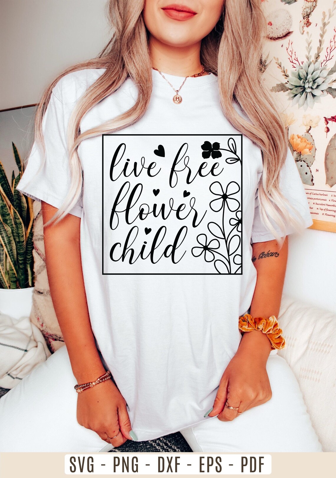 Flower Quotes SVG, Live Free Flower Child, Wildflower Svg, Self Love ...