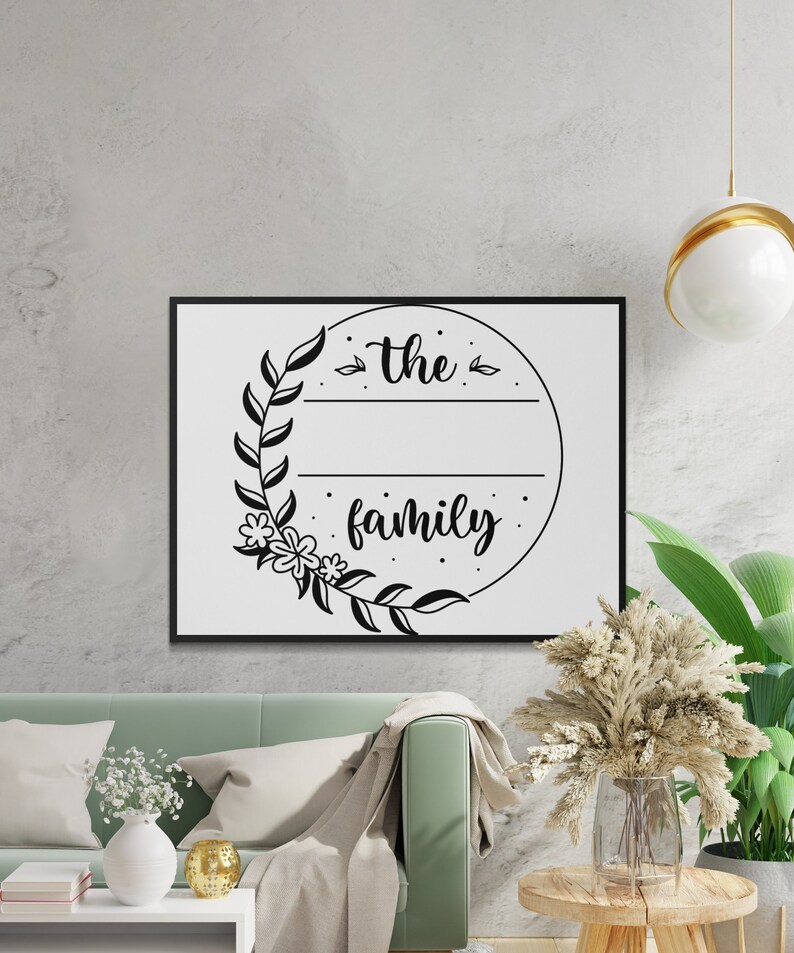 Family Sign SVG, Farmhouse Family Wall Sign, Family Svg, Home ...